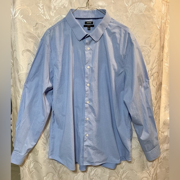 Apt. 9 | Shirts | Apt9 Blue White Button Down Stretch Slim Fit Shirt ...